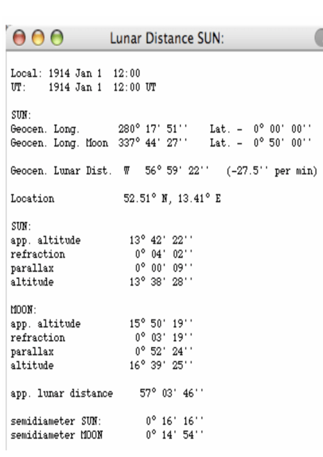 Lunar Distance | Astro Navigation Demystified